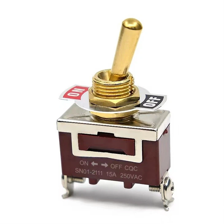 China Customized 15A 250V Gold-plated On Off Toggle Switch SNO1-2111 ...